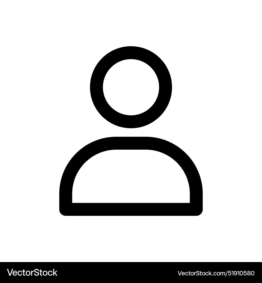 User profile icon ideal for account management Vector Image