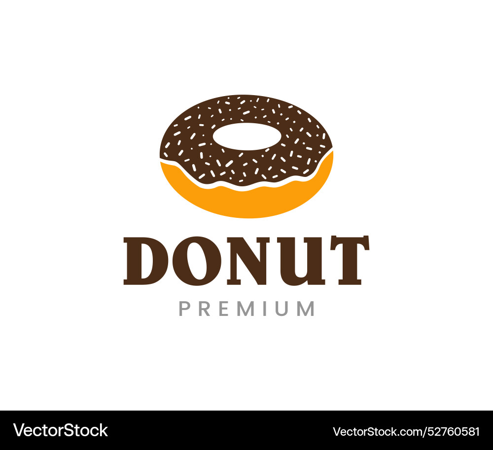 Donuts logo or store Royalty Free Vector Image