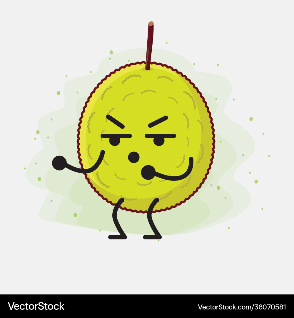 Entawak jackfruit mascot character Royalty Free Vector Image