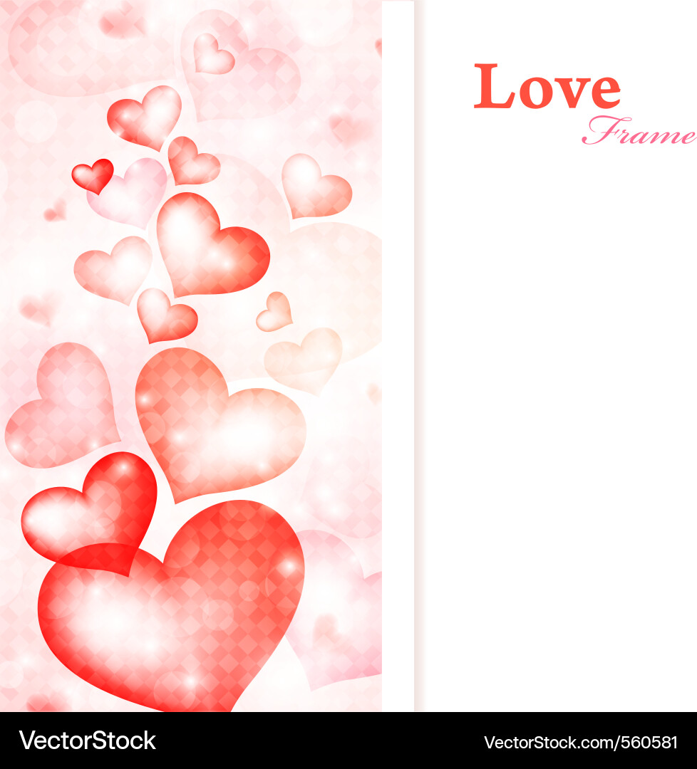 Heart frame Royalty Free Vector Image - VectorStock