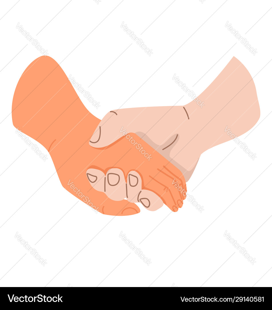 Human hands holding promise Royalty Free Vector Image