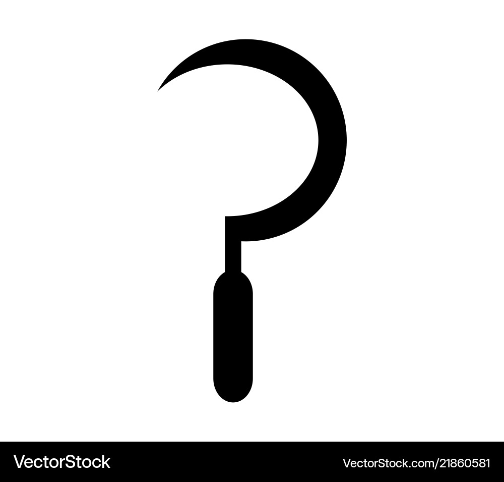 Sikle icon Royalty Free Vector Image - VectorStock