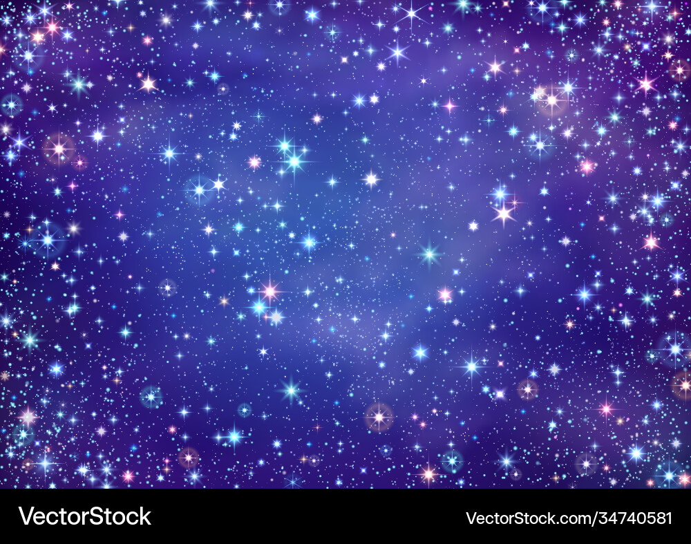 Starry night sky Royalty Free Vector Image - VectorStock