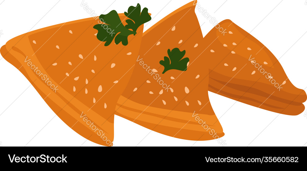 Borek food on white background Royalty Free Vector Image
