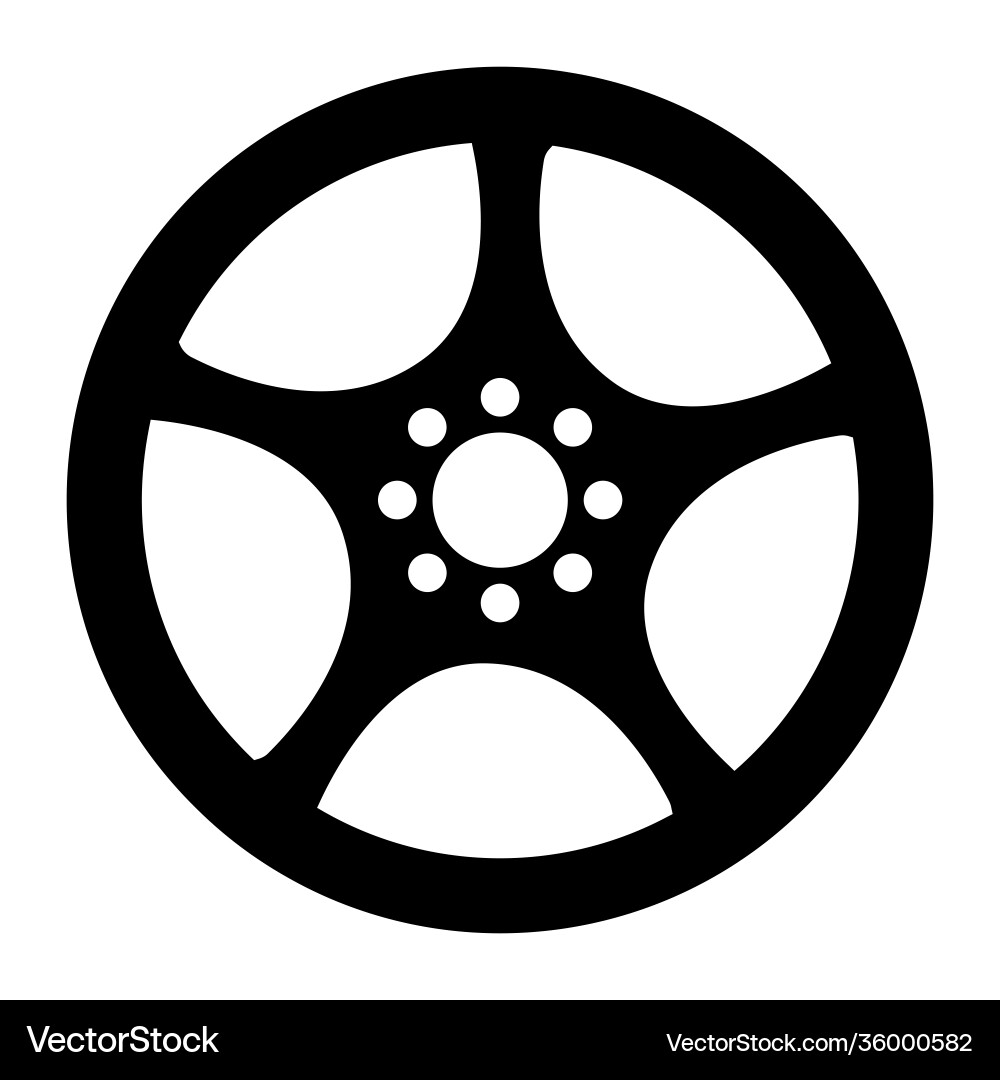 Chrome rim Royalty Free Vector Image - VectorStock