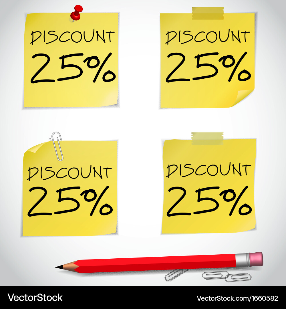 Discount text Royalty Free Vector Image - VectorStock