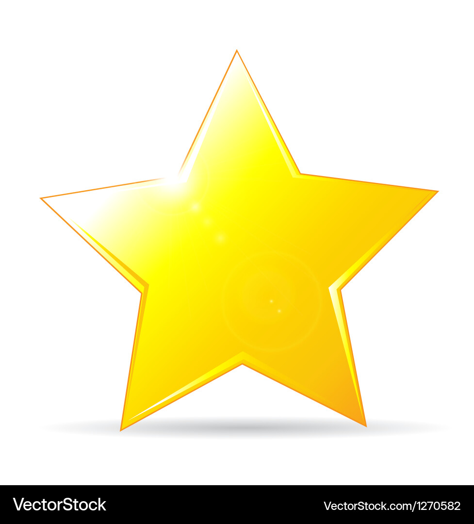 Single star Royalty Free Vector Image - VectorStock
