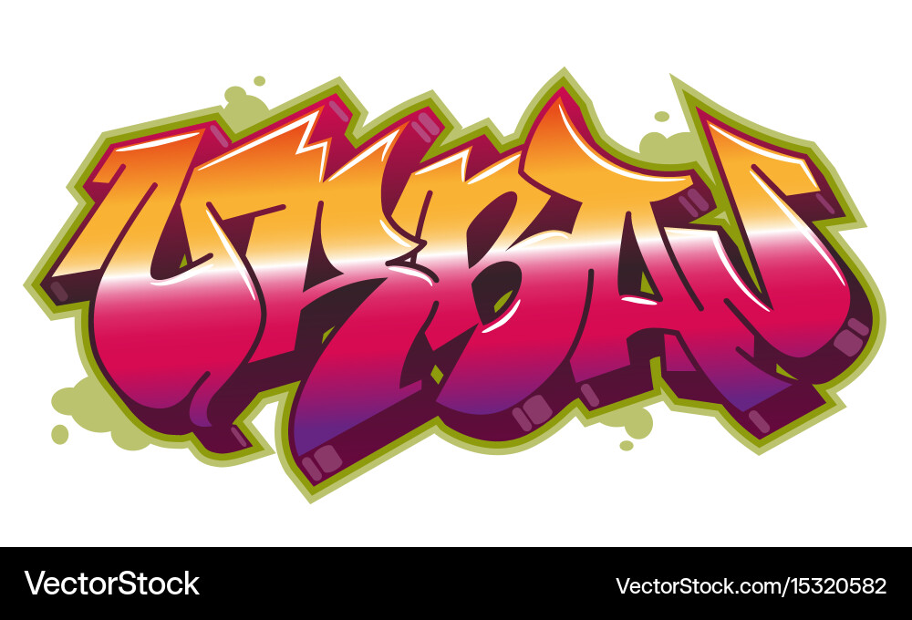 Urban word in graffiti style Royalty Free Vector Image