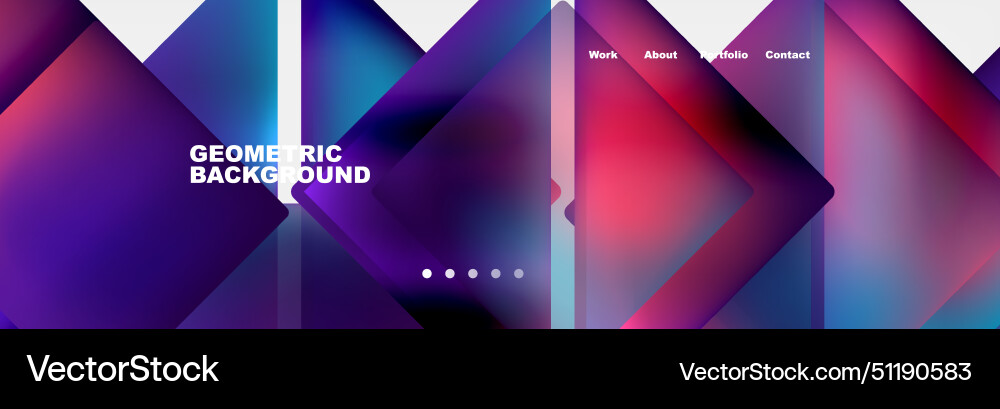 A geometric background with purple blue Royalty Free Vector