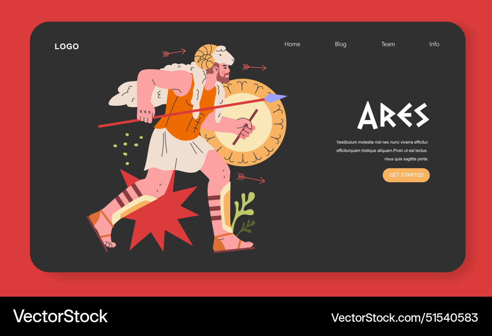 Ancient greek gods flat Royalty Free Vector Image