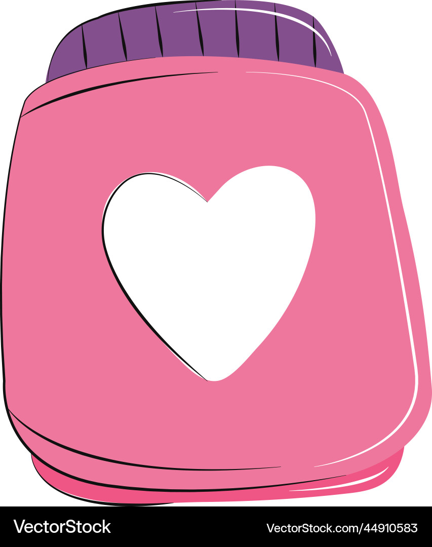 Cartoon cosmetic container Royalty Free Vector Image