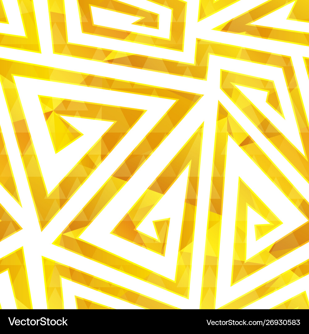 Gold spiral seamless pattern Royalty Free Vector Image