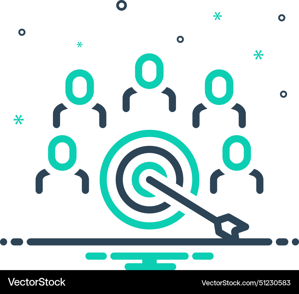 Target audience Royalty Free Vector Image - VectorStock