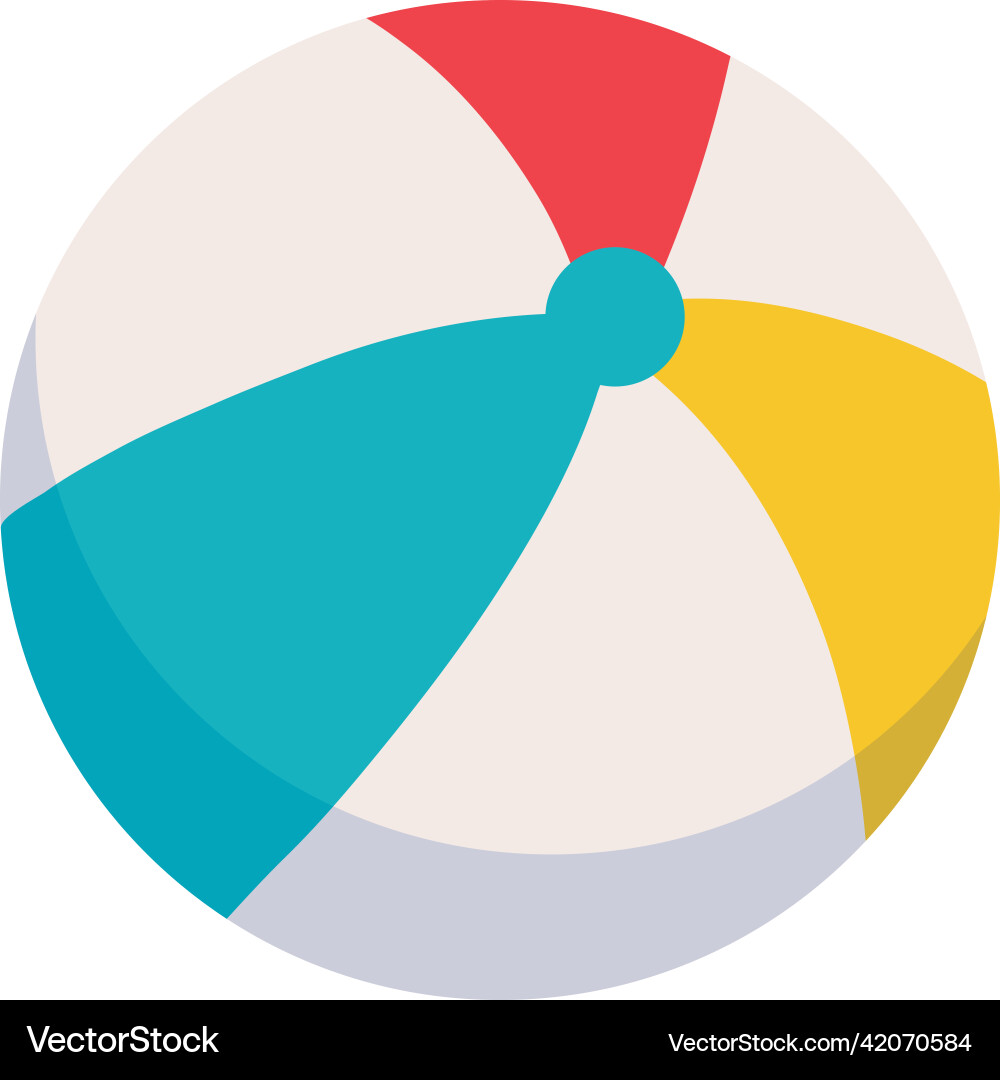 Beach ball icon Royalty Free Vector Image - VectorStock