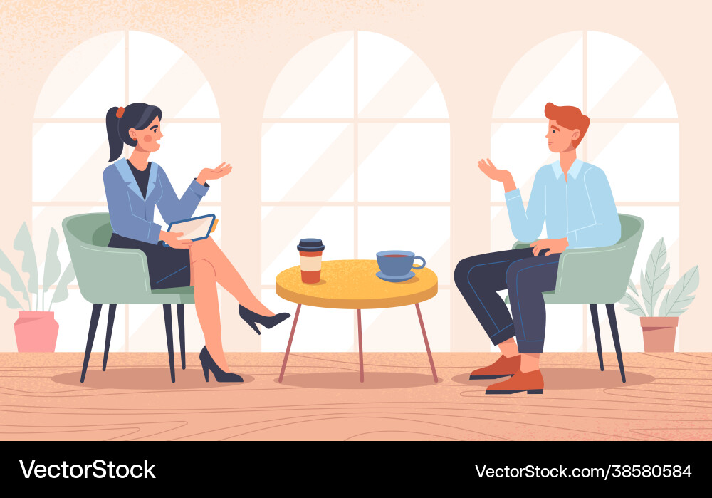 Celebrity Interview Royalty Free Vector Image - VectorStock