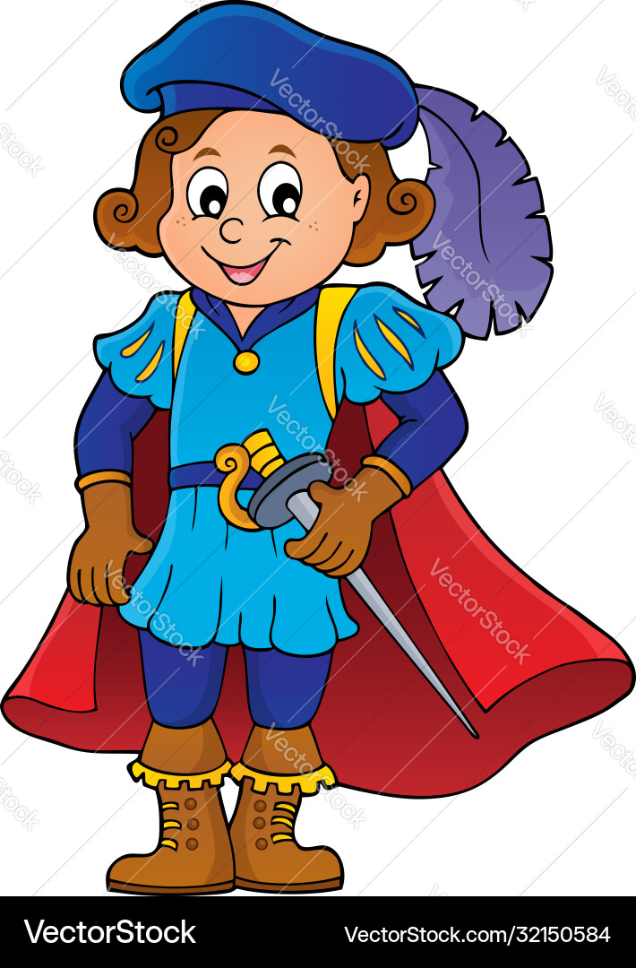 Prince theme image 4 Royalty Free Vector Image