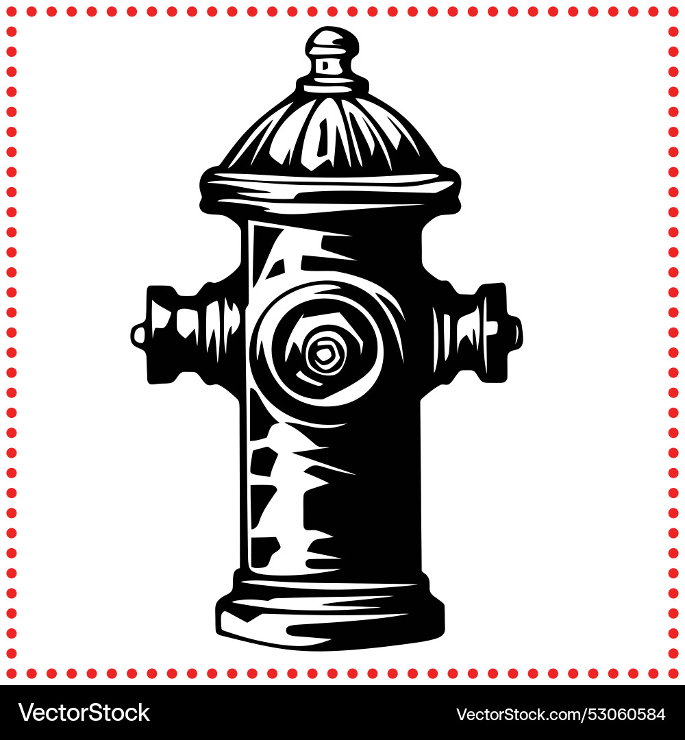 Stylized fire hydrant silhouette ideal Royalty Free Vector