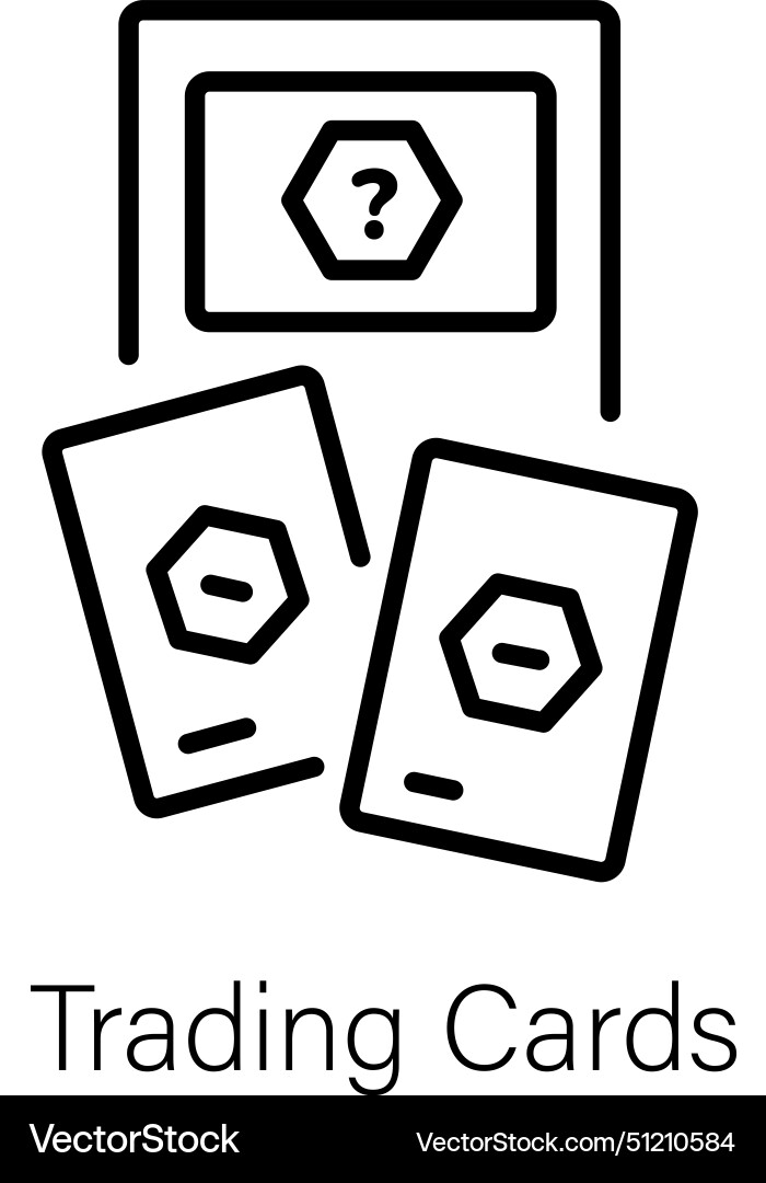 Trading cards Royalty Free Vector Image - VectorStock