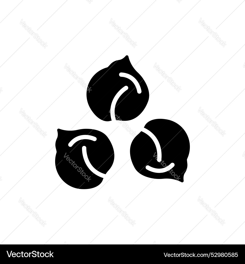 Chickpea icon set hummus roasted legume snack Vector Image