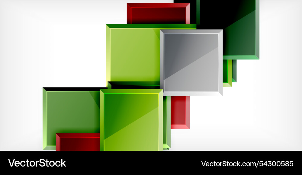 Colorful squares and rectangles Royalty Free Vector Image