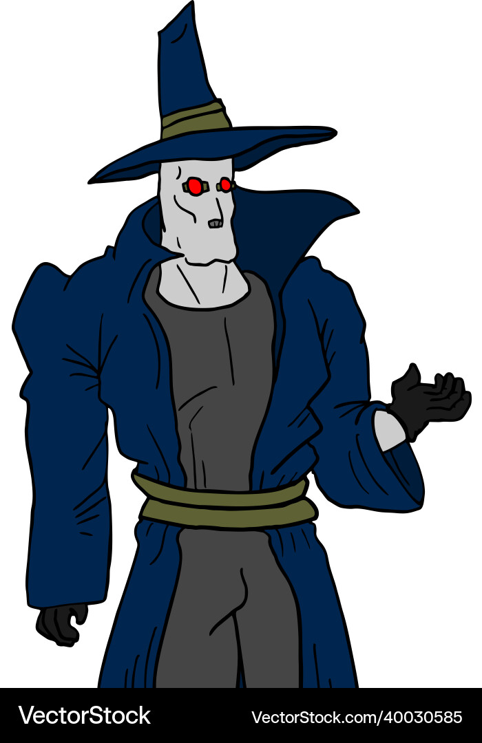 Hat man Royalty Free Vector Image - VectorStock