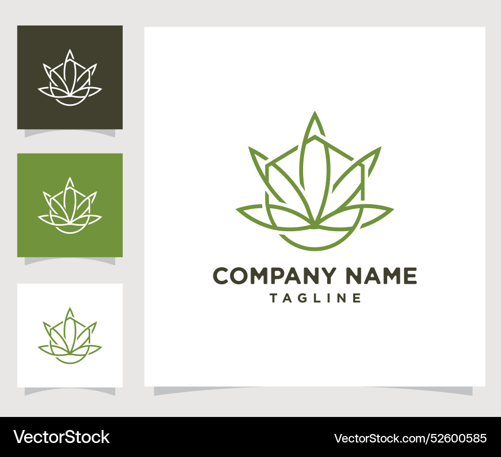 Logo icon simple leaf Royalty Free Vector Image