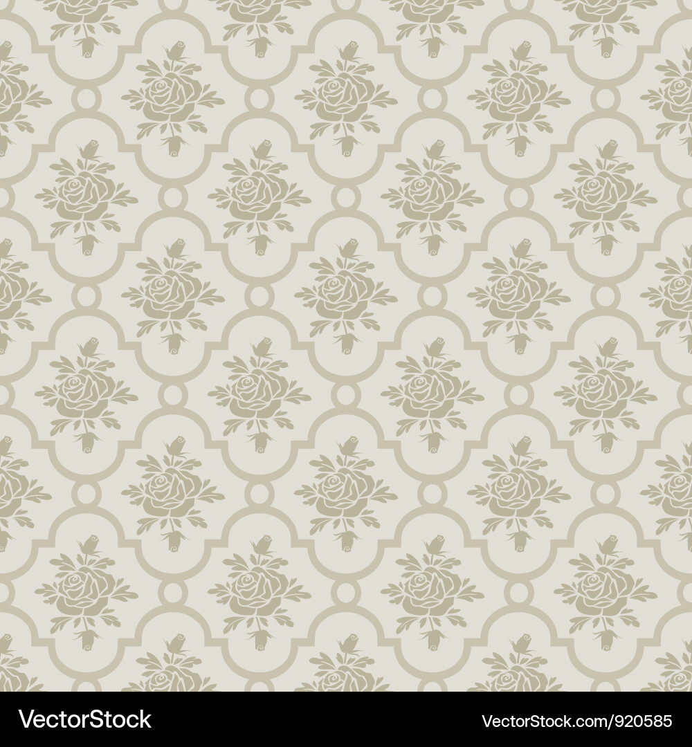 Pastel romantic roses seamless pattern Royalty Free Vector