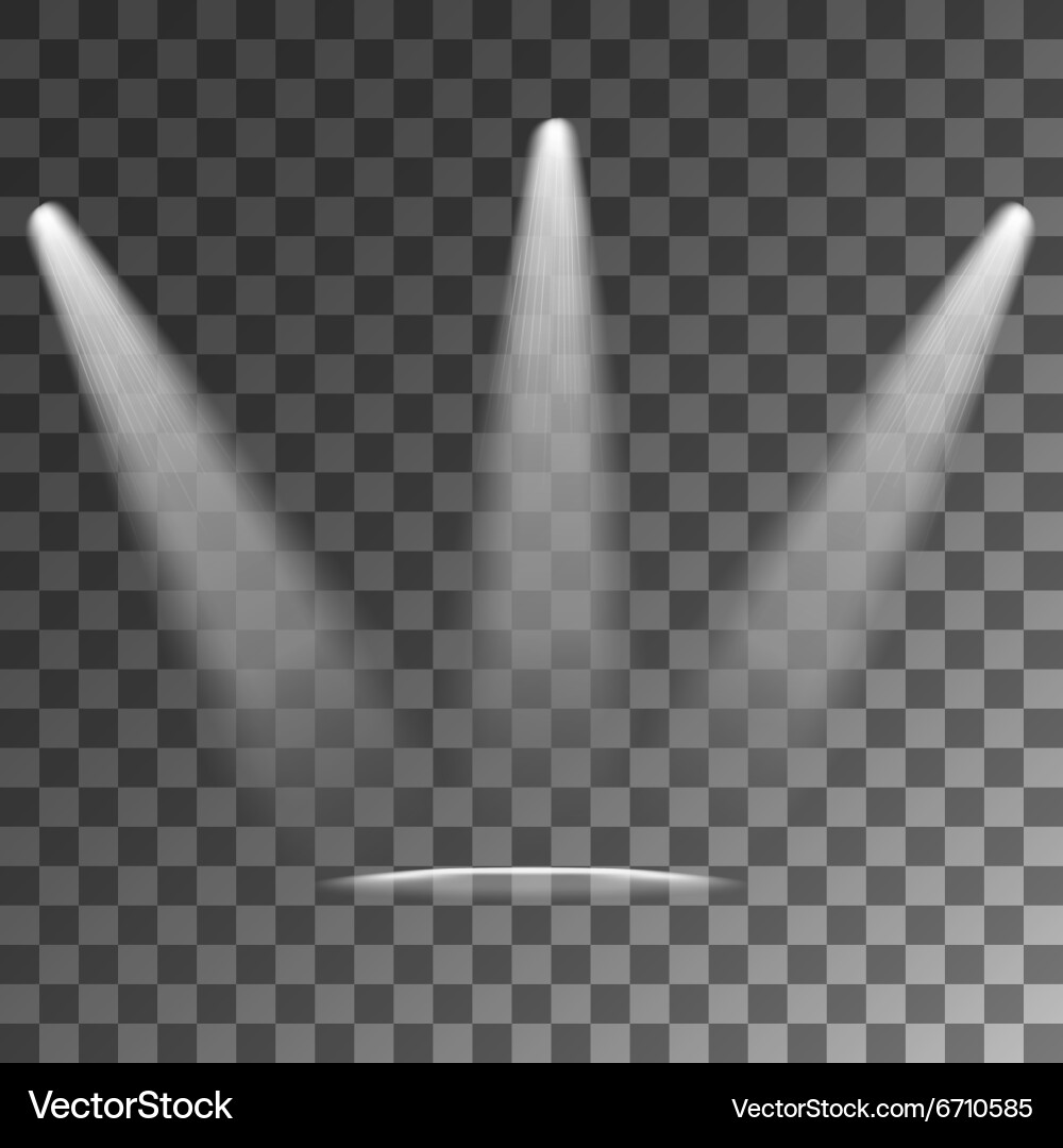 Spotlights light effects Royalty Free Vector Image