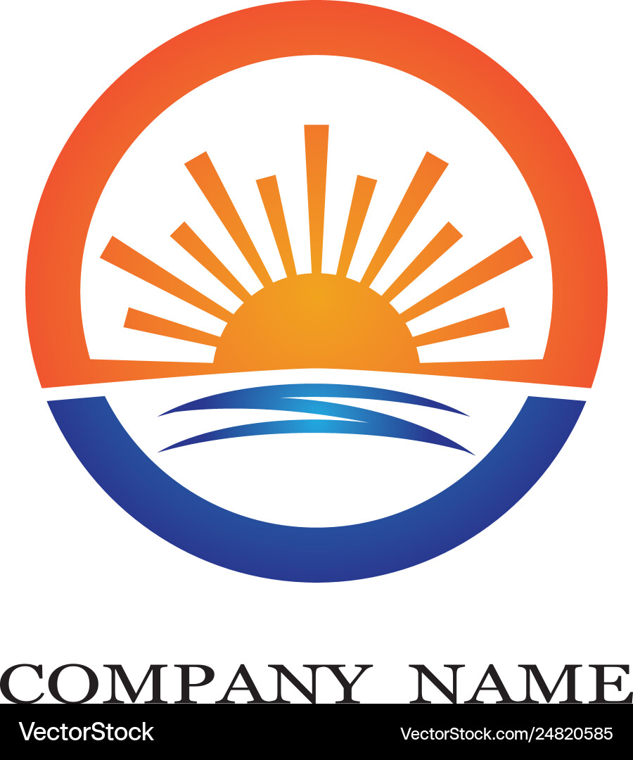 Sun symbol design Royalty Free Vector Image - VectorStock