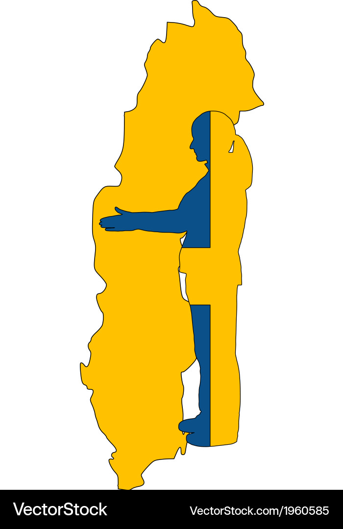 Swedish handshake Royalty Free Vector Image - VectorStock
