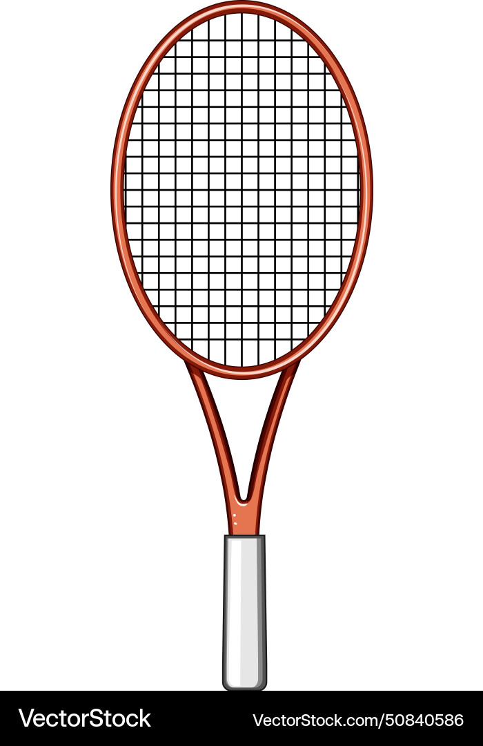 Racquet tennis racket cartoon Royalty Free Vector Image