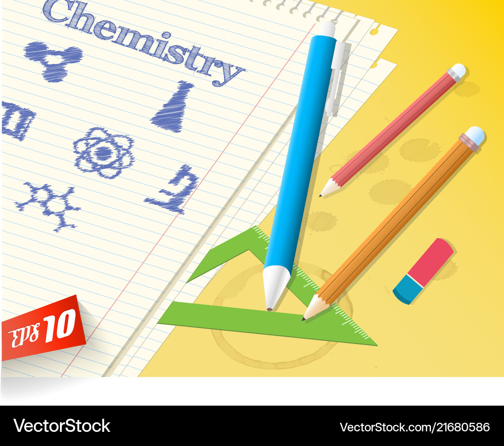 School subject background Royalty Free Vector Image