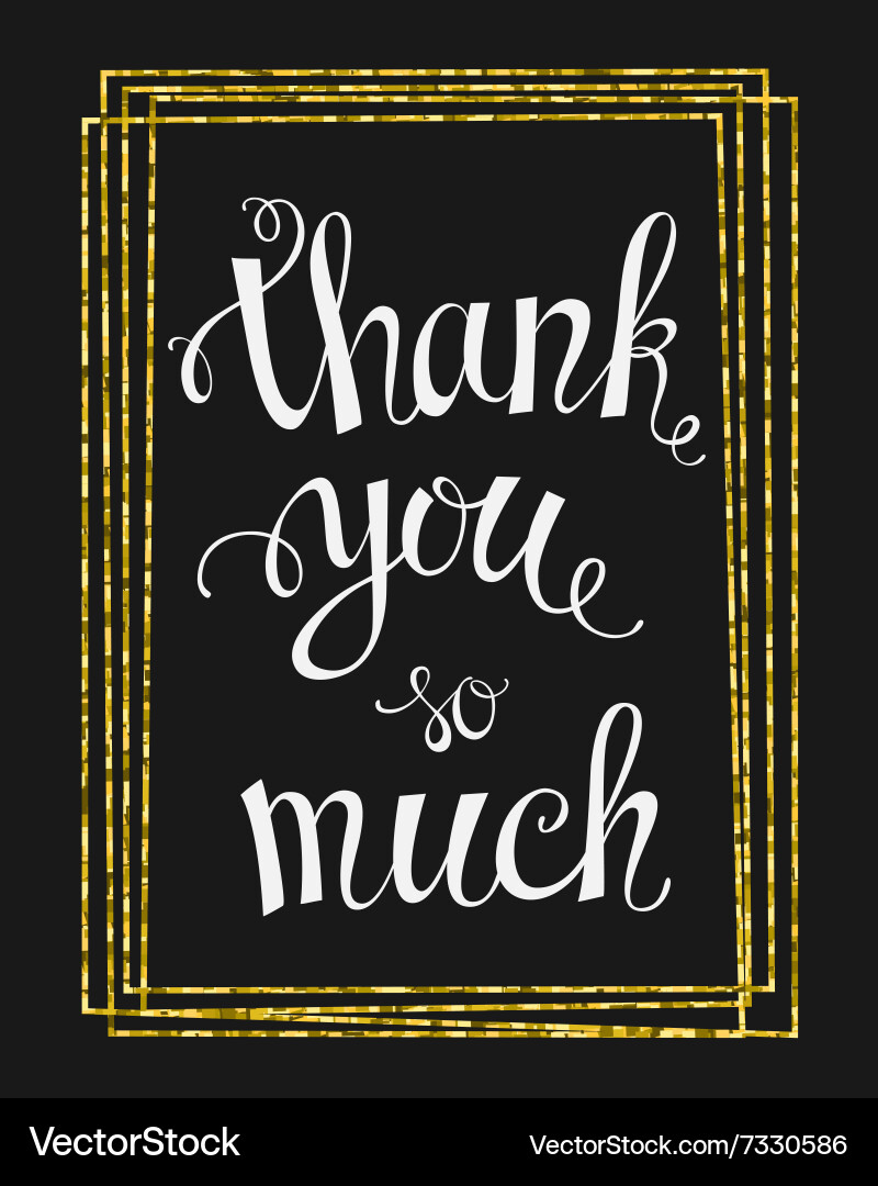 Vielen Dank so mach Handschrift Lizenzfreies Vektorbild