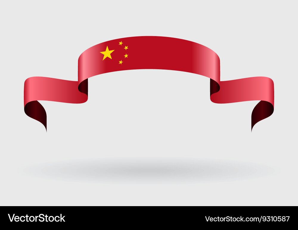 Chinese flag background Royalty Free Vector Image