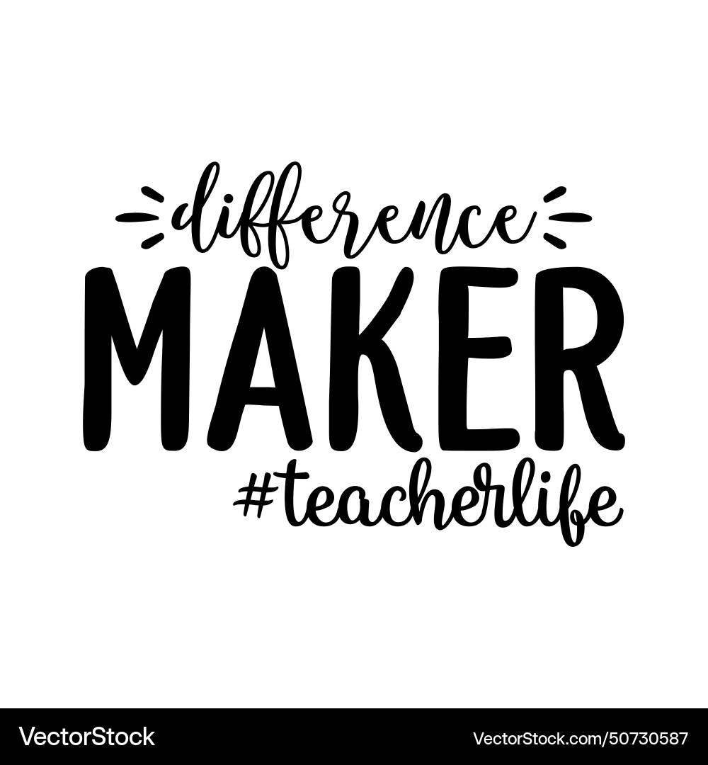 Difference maker svg cricut craft cut files Vector Image