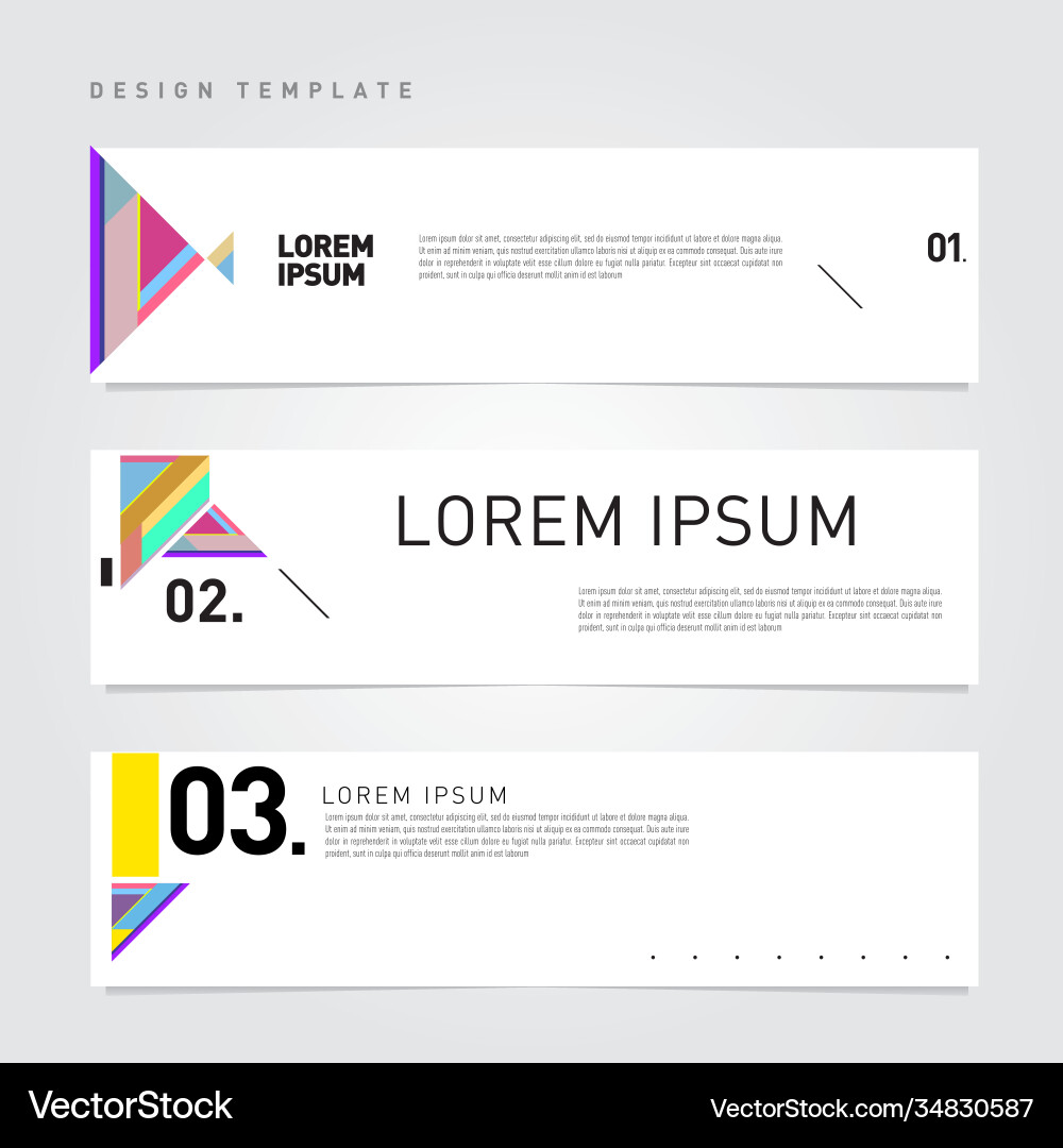 Simple minimalist template design for corporate Vector Image