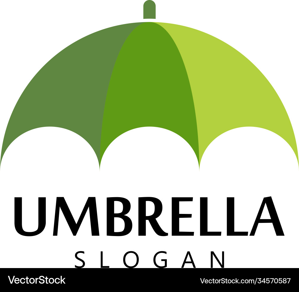 Umbrella logo Royalty Free Vector Image - VectorStock