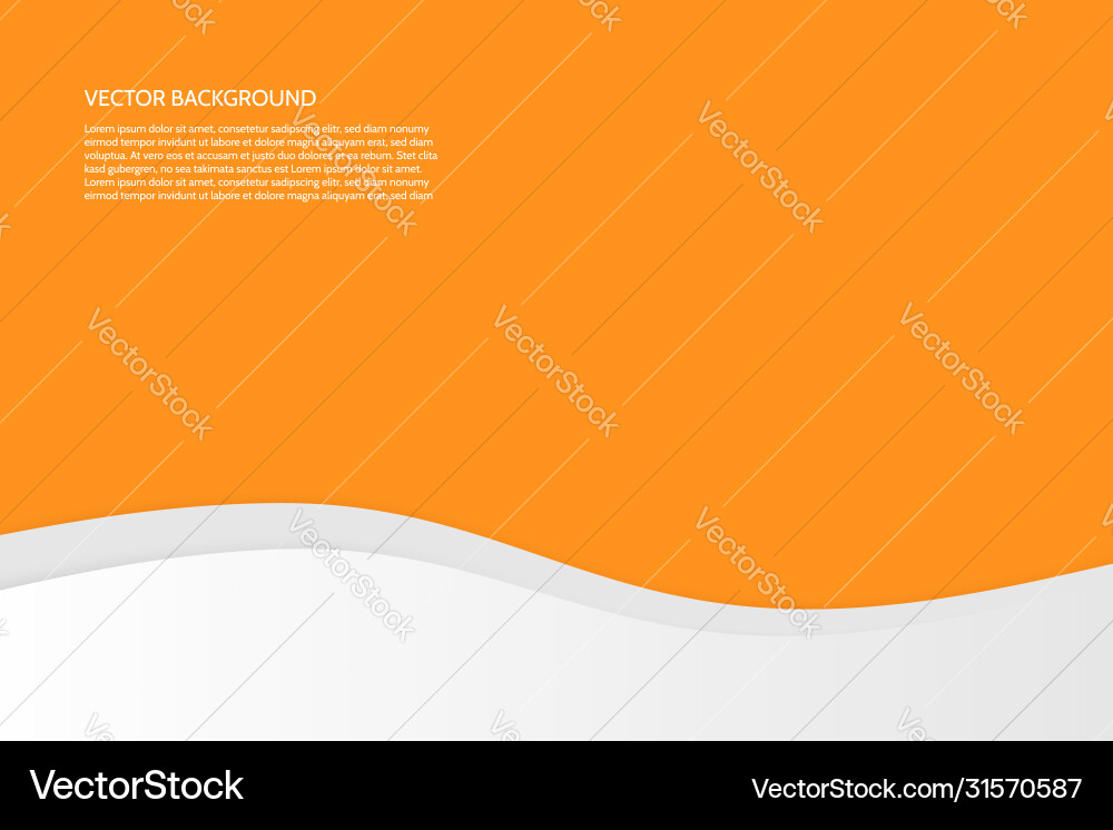 Wavy Orange Gradient Background Royalty Free Vector Image