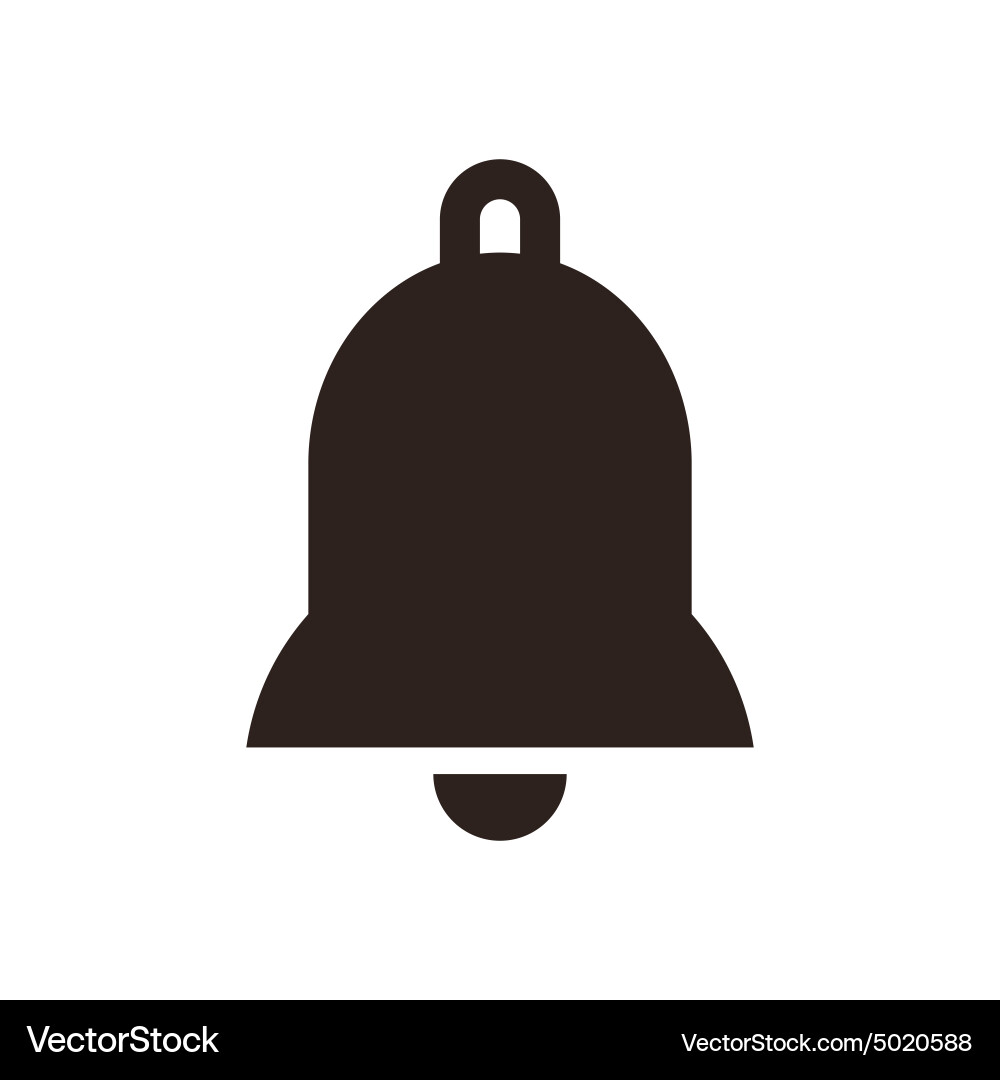 Bell icon Royalty Free Vector Image - VectorStock