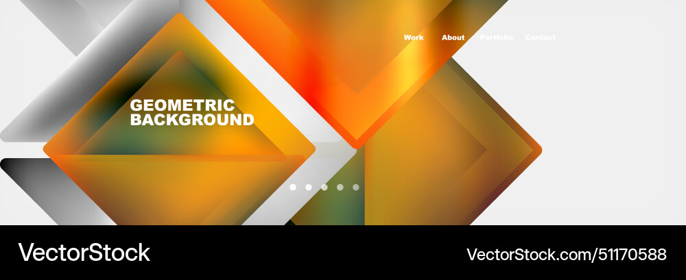 Colorful geometric design with triangles Vector Image