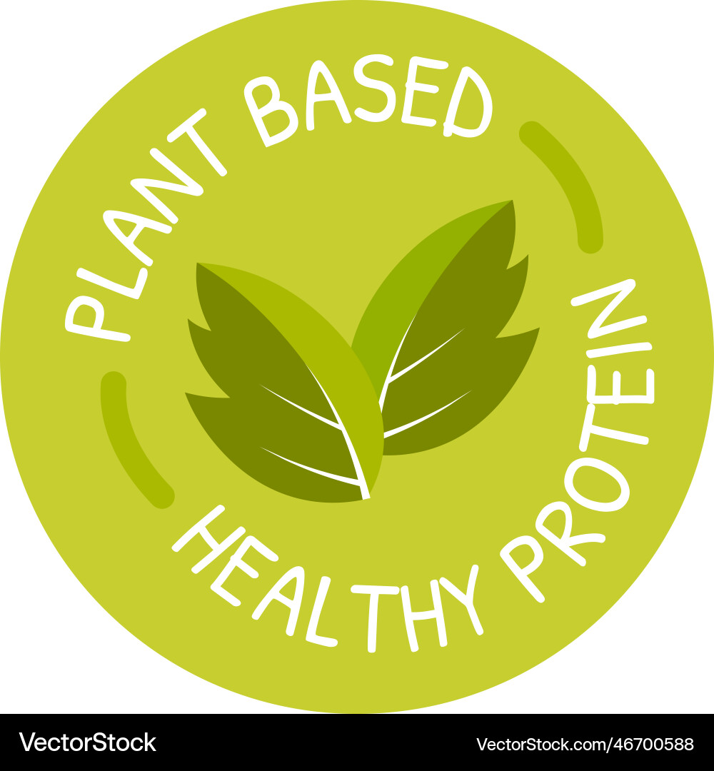 Healthy protein plant based ingredient product Vector Image