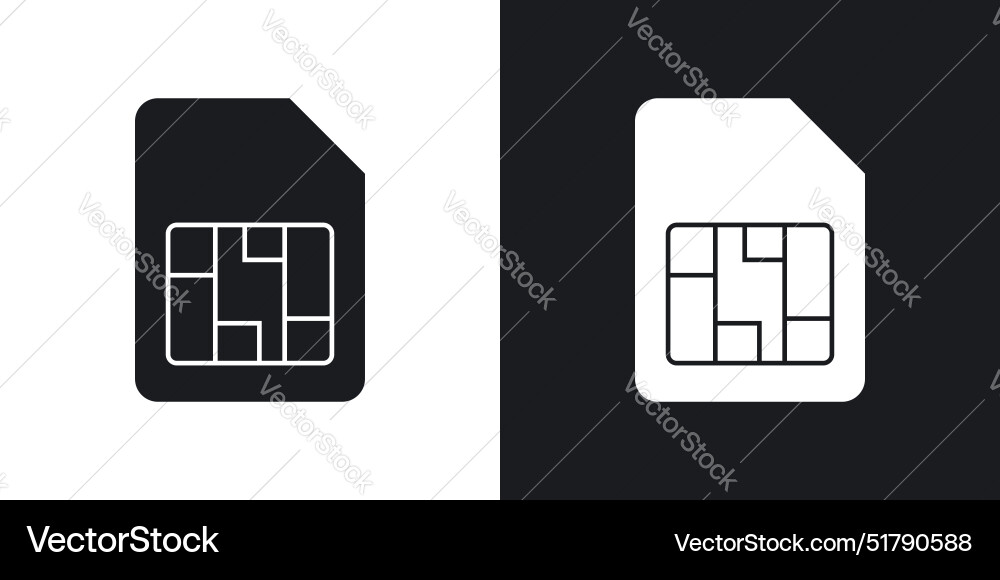 Sim card icon Royalty Free Vector Image - VectorStock