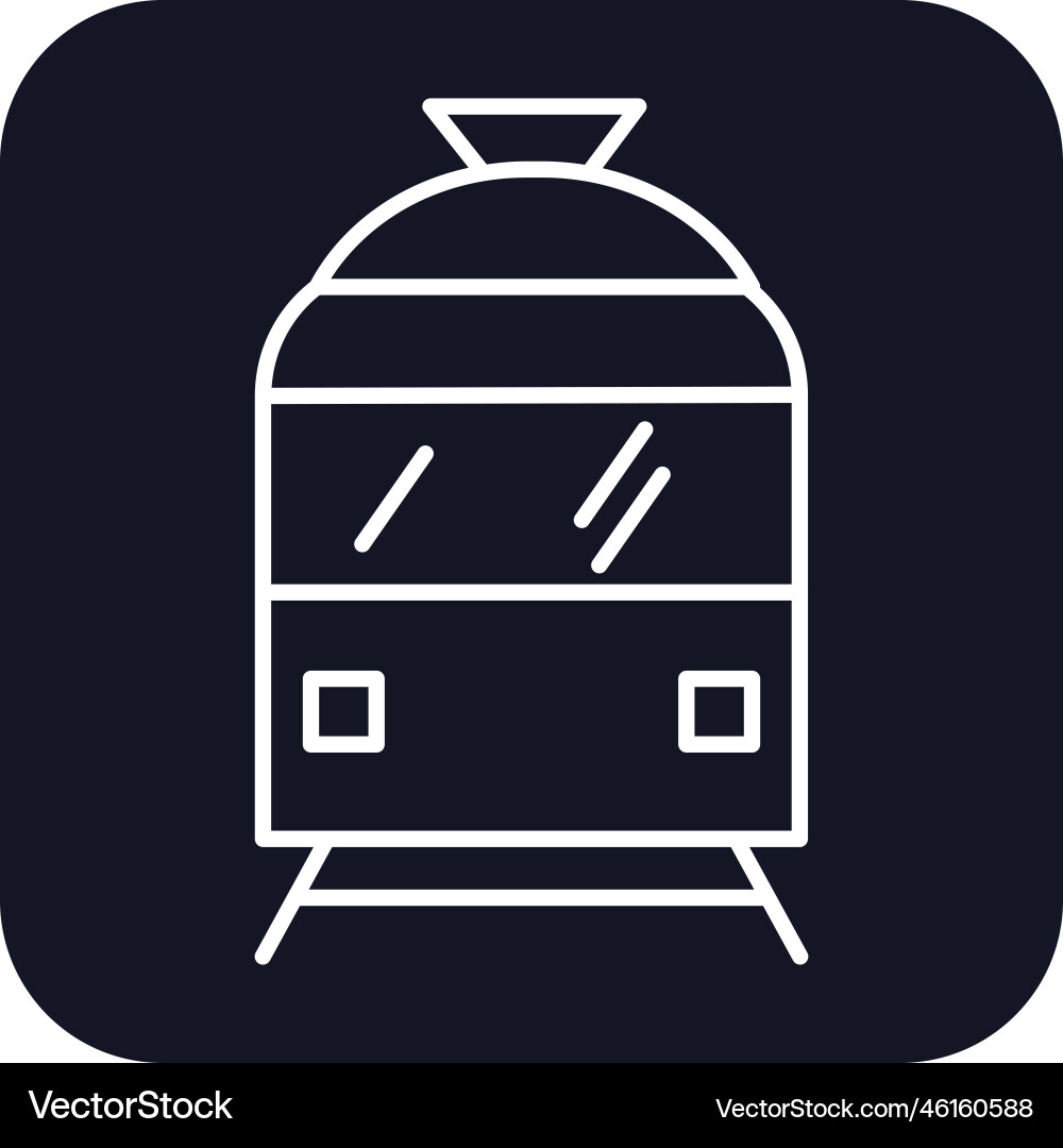 Zug Transport Icons mit schwarz gefüllt Vektorbild