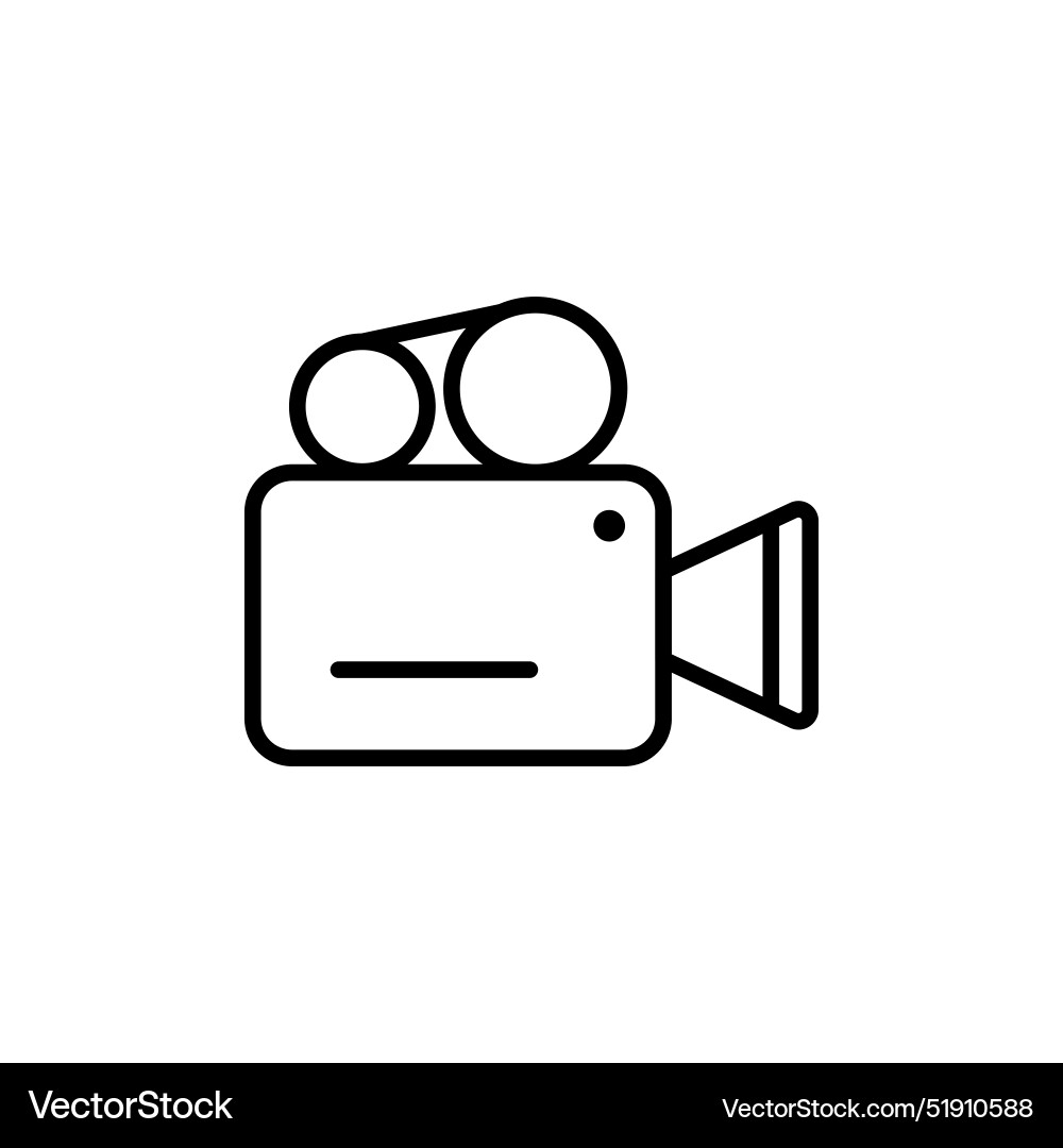 Video camera icon perfect for filmmaking Vector Image