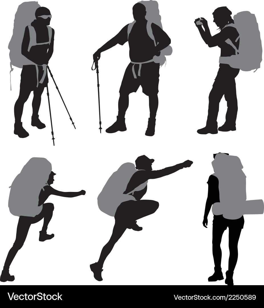 Backpacker Royalty Free Vector Image - VectorStock