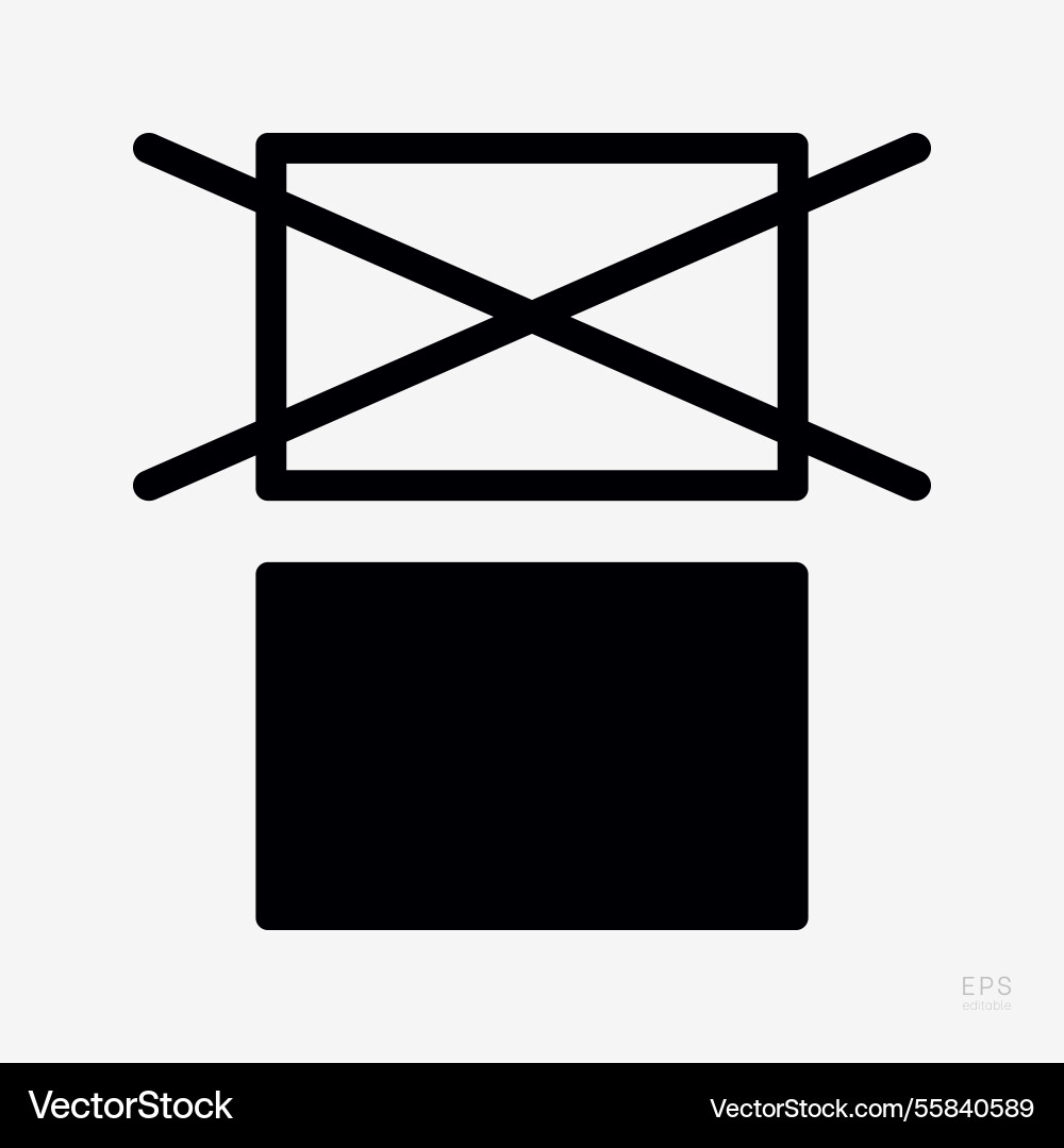 Do not stack packaging symbol sign and label Vector Image