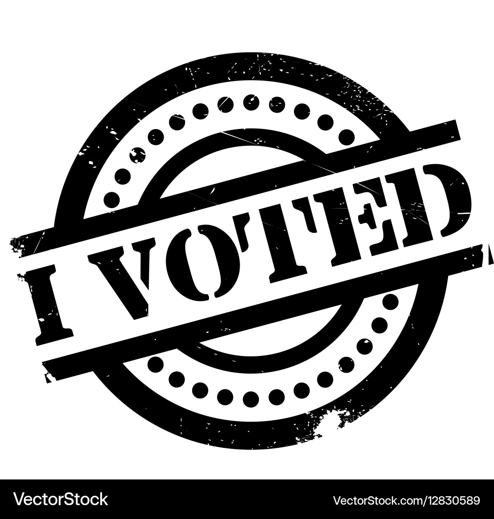 I voted rubber stamp Royalty Free Vector Image