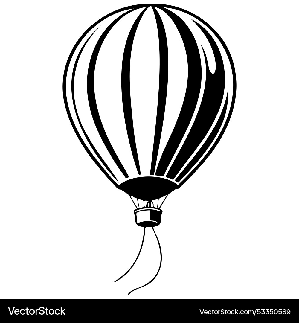 Line balloon isolated hand drawn Royalty Free Vector Image