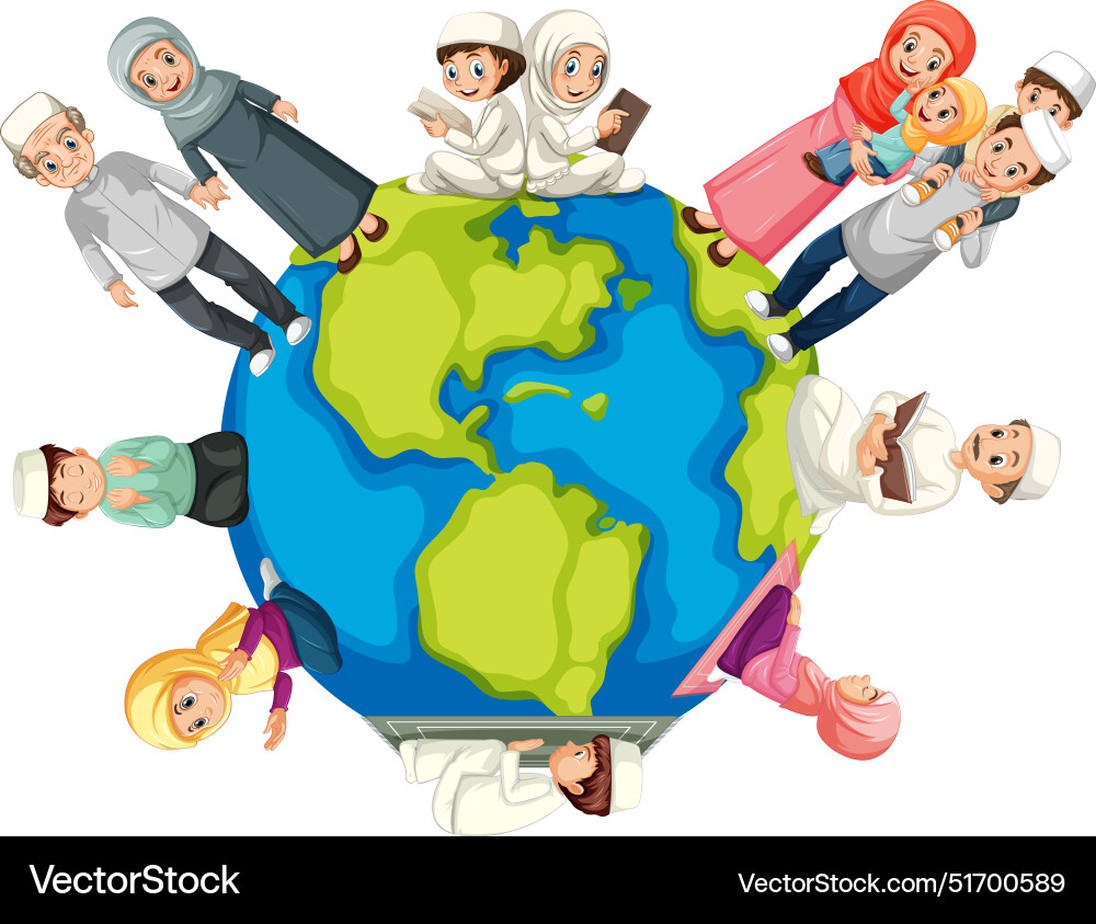 People from different cultures around the globe Vector Image