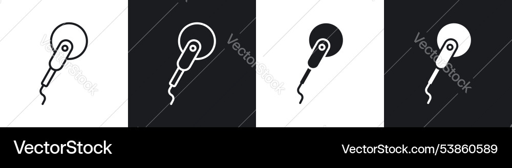 Polisher icon set Royalty Free Vector Image - VectorStock